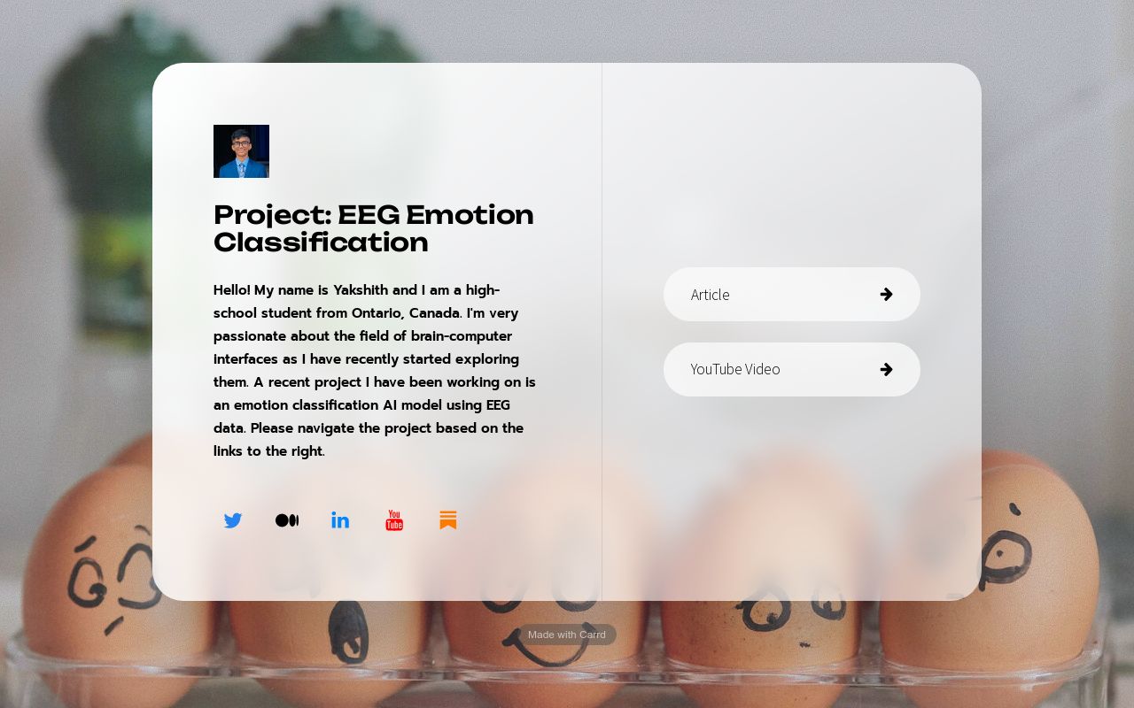 Project: EEG Emotion Classification Project: EEG Emotion Classification